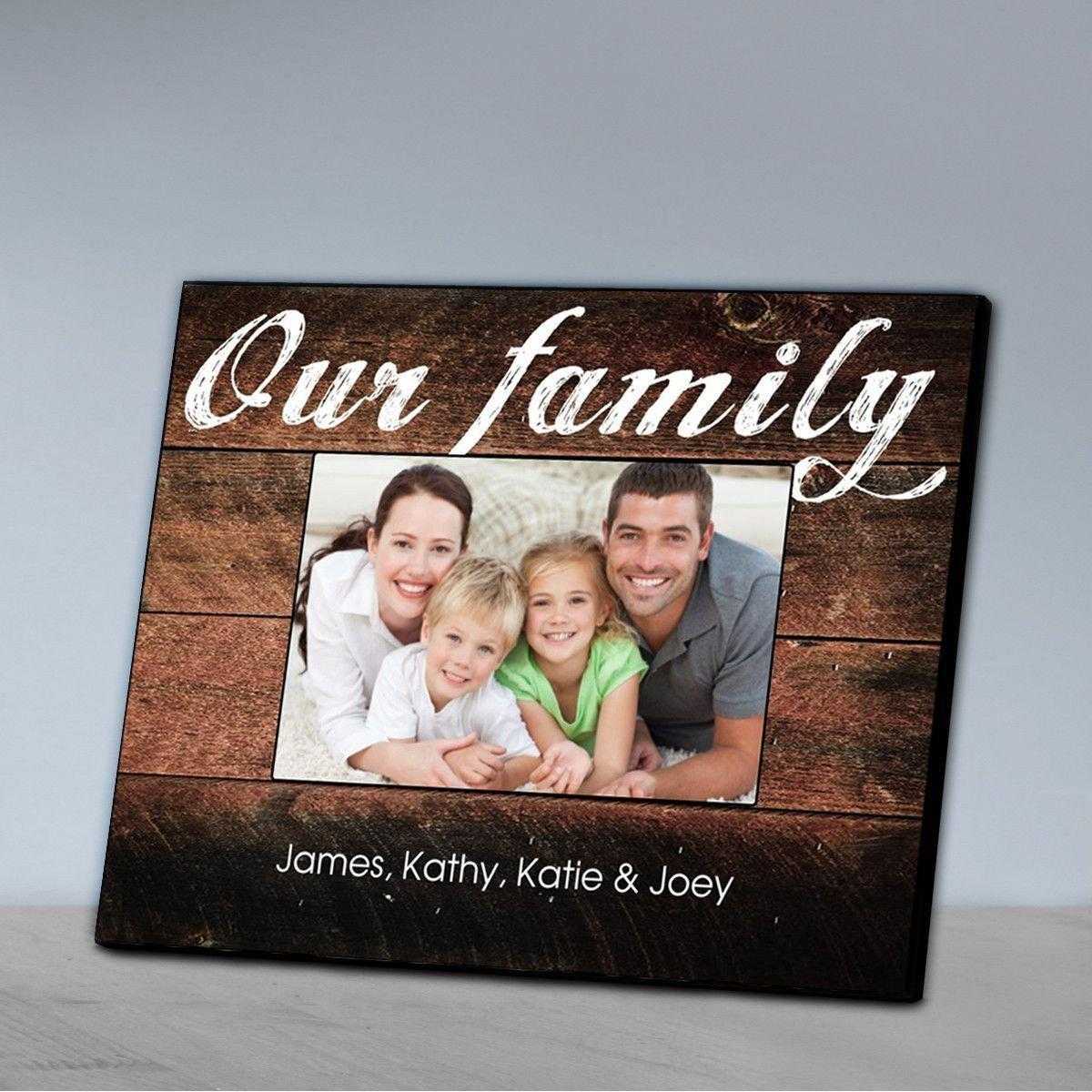 Personalized Family Picture Frame - Our Family DG Custom Graphics