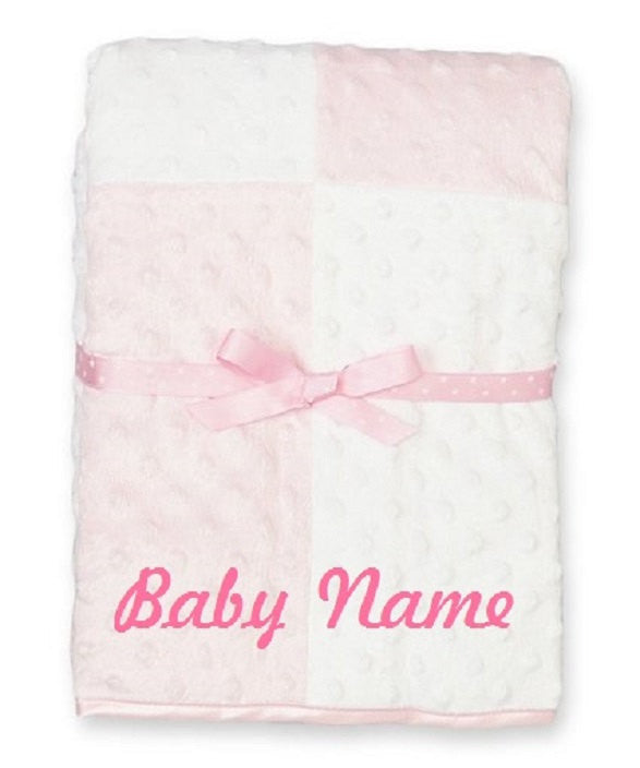 Custom Personalized Monogrammed/embroidered Baby Blanket DG Custom Gra ...