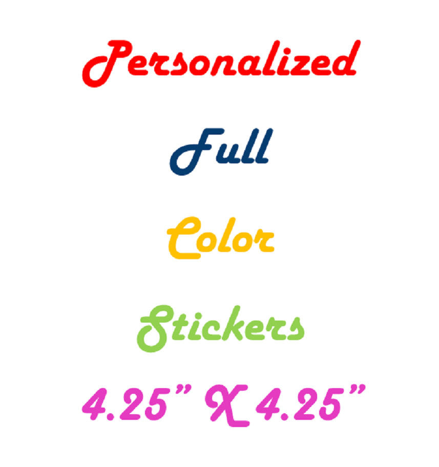 Full Color Personalized Stickers DG Custom Graphics